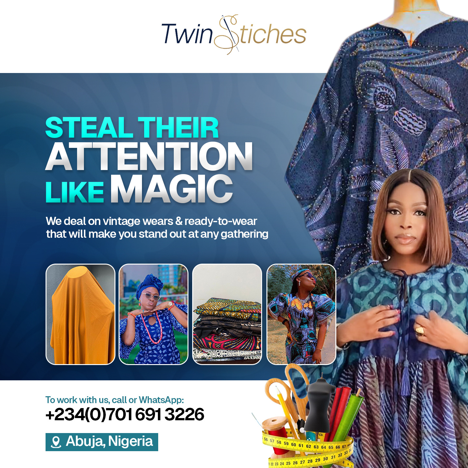 TWIN STITCHES FLYER by Goodnews Ekpenyong on Dribbble