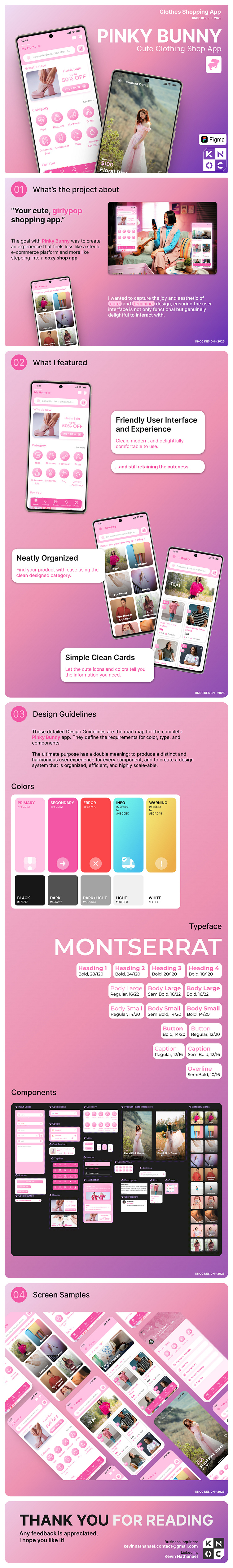 Pinky Bunny : Cute Clothing Shop App by Kevin Nathanael on Dribbble