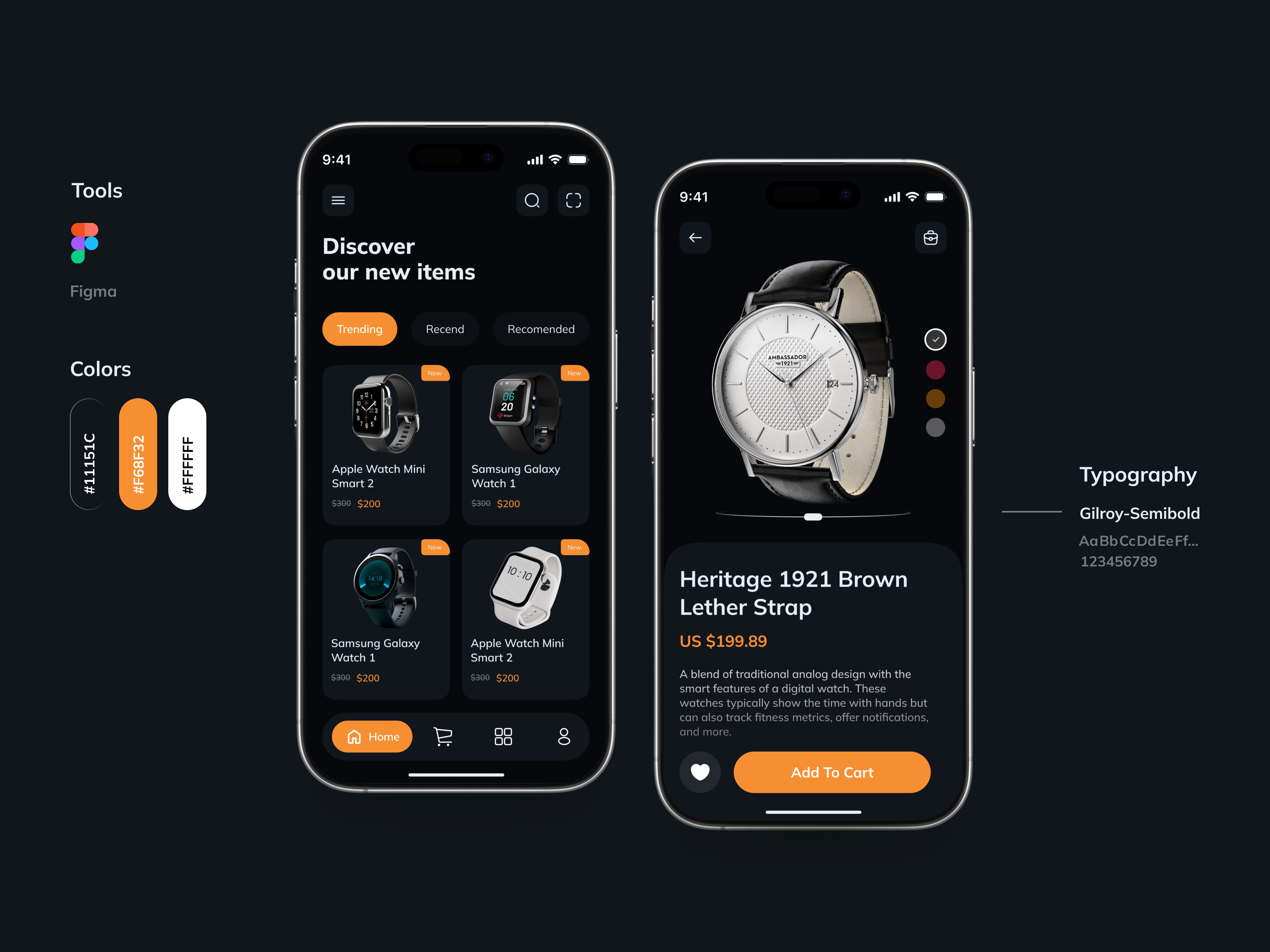 TimeZone – Smart Watch Store App by Tajkim Masum on Dribbble