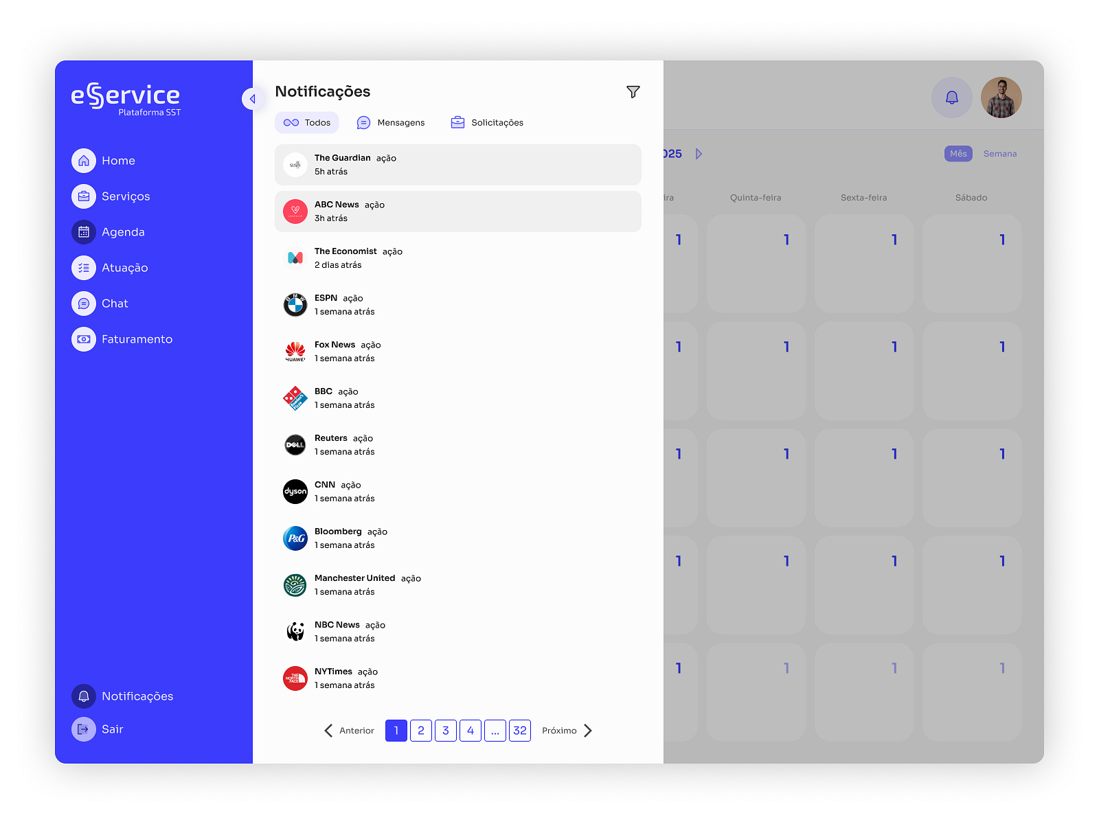Notification Center – SaaS Dashboard UI by Lyzzandro Soares on Dribbble