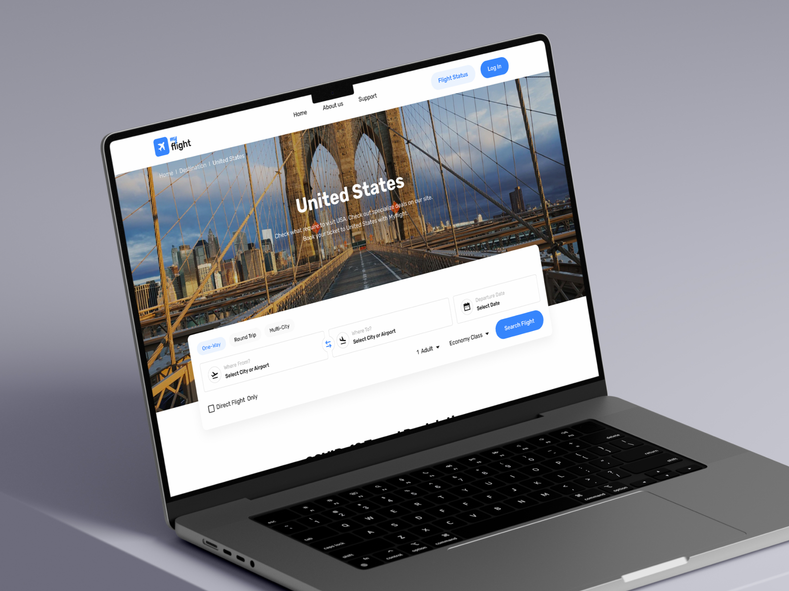 My Flight - Flight Booking Search Page Design ️ by Shakibul Islam for ...
