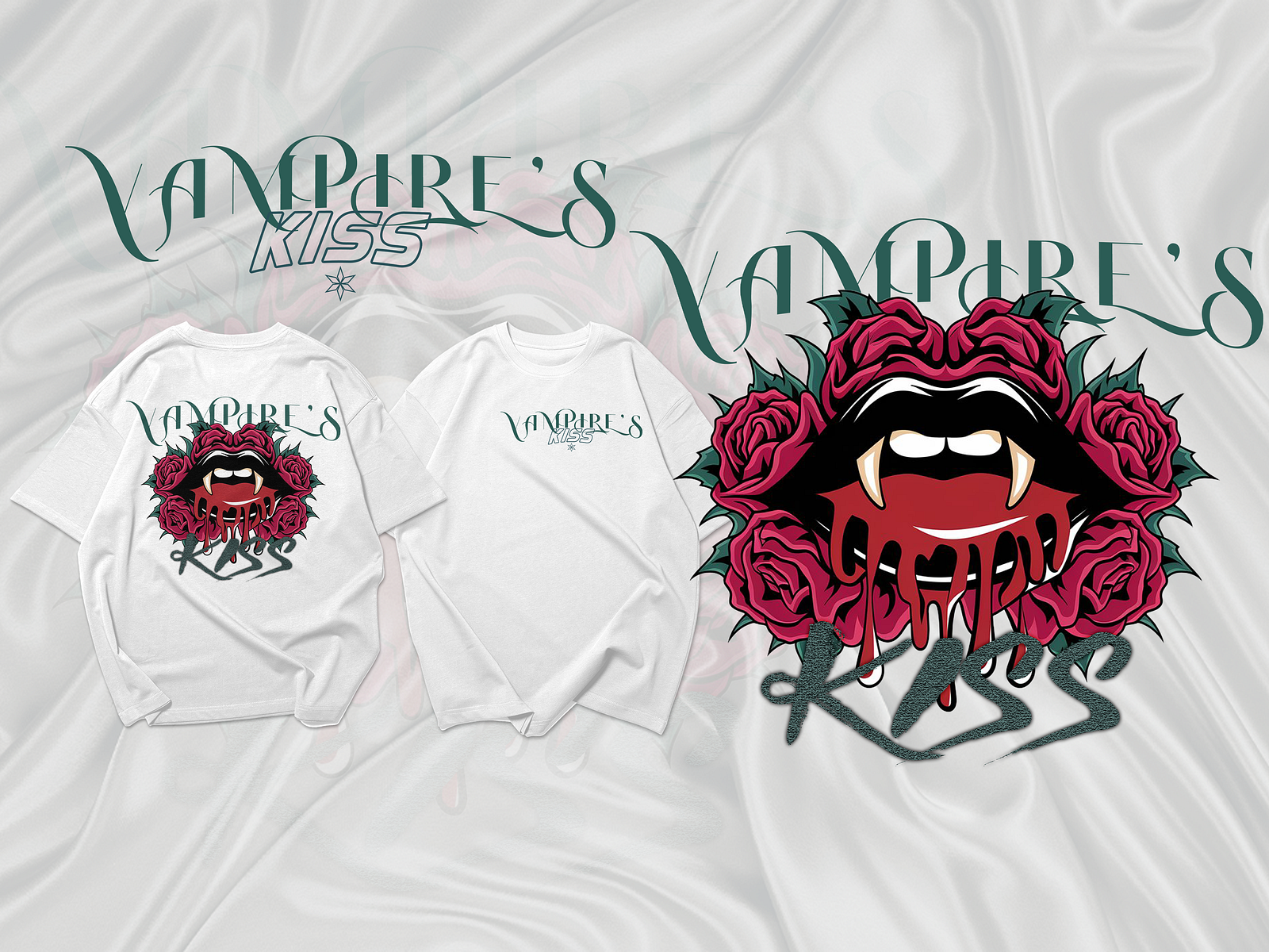 Vampire’s Kiss Streetwear T-Shirt Design by Mst. Murufa Bagum on Dribbble