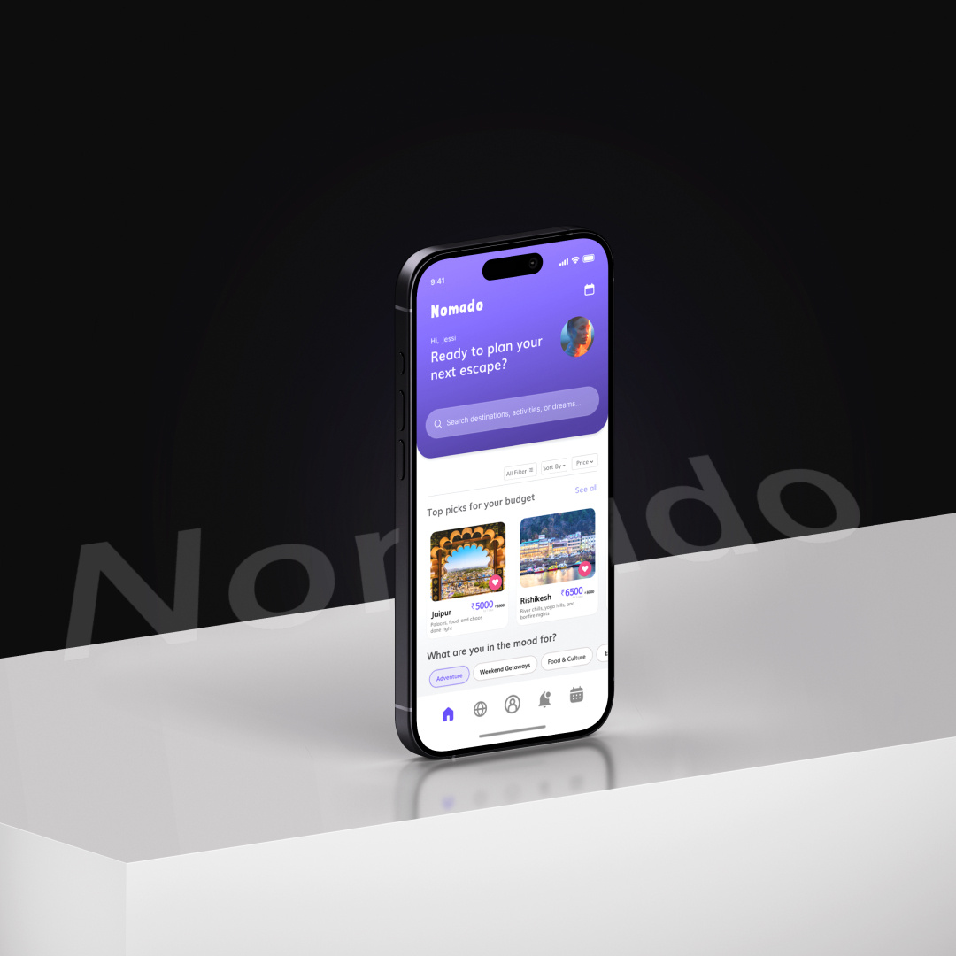 Nomado – Your Travel Buddy App by EnsueSoft on Dribbble