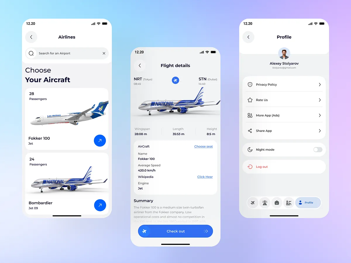 Browse thousands of Flight Booking App UI Design images for design ...