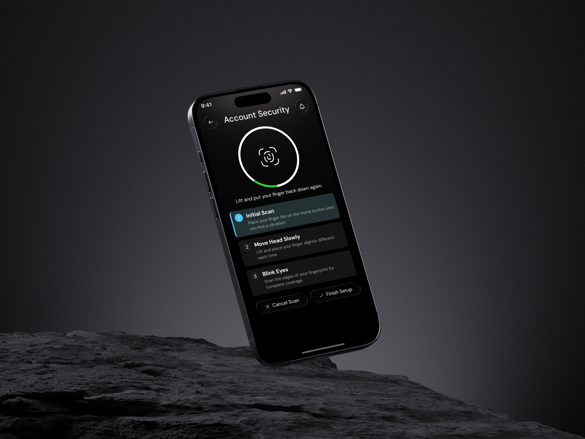 Smart Wallet App Biometric Security Setup by Appwave for Confidency on ...