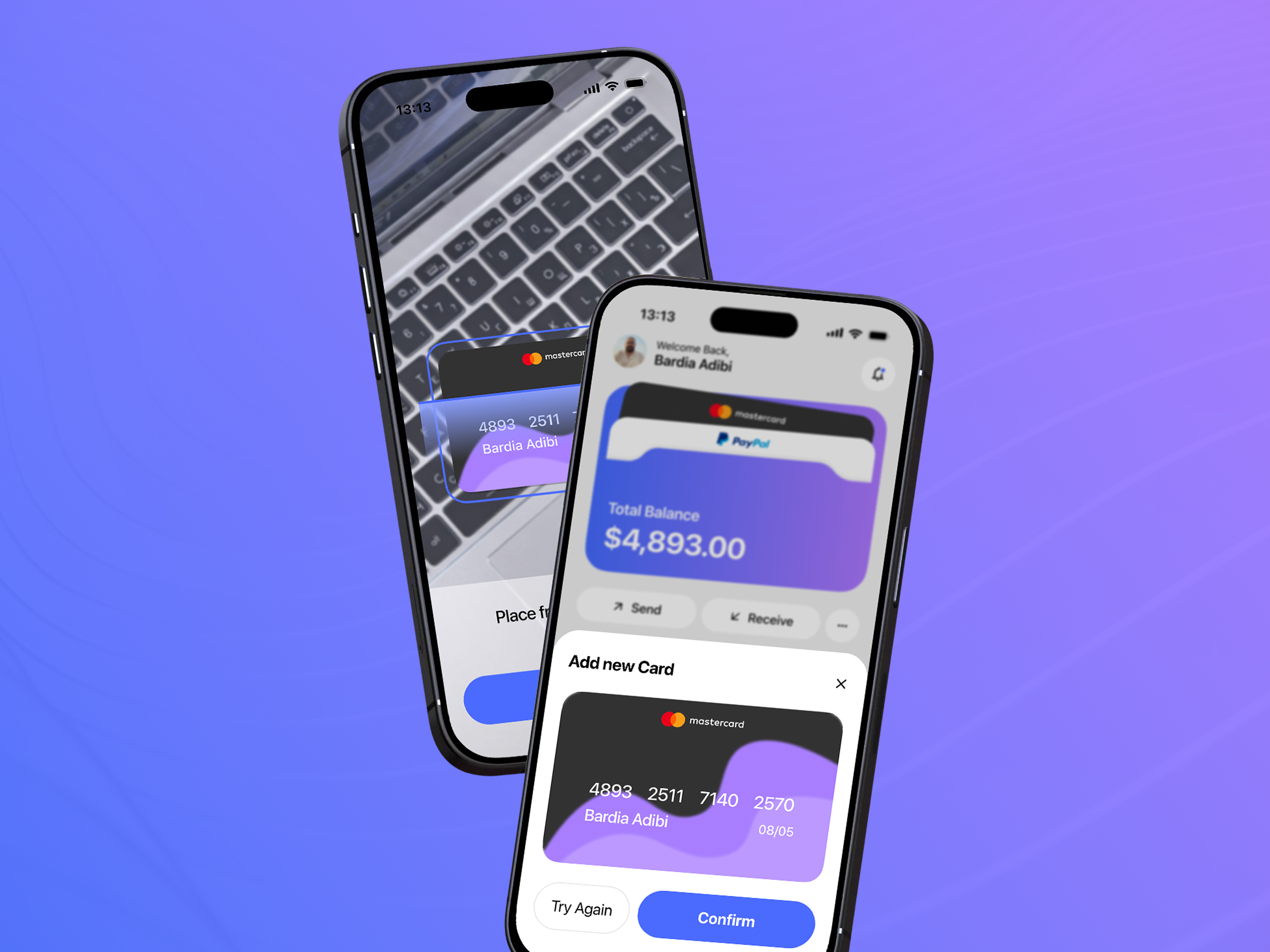 Bank payment app - UI Design by Bardia Adibi on Dribbble