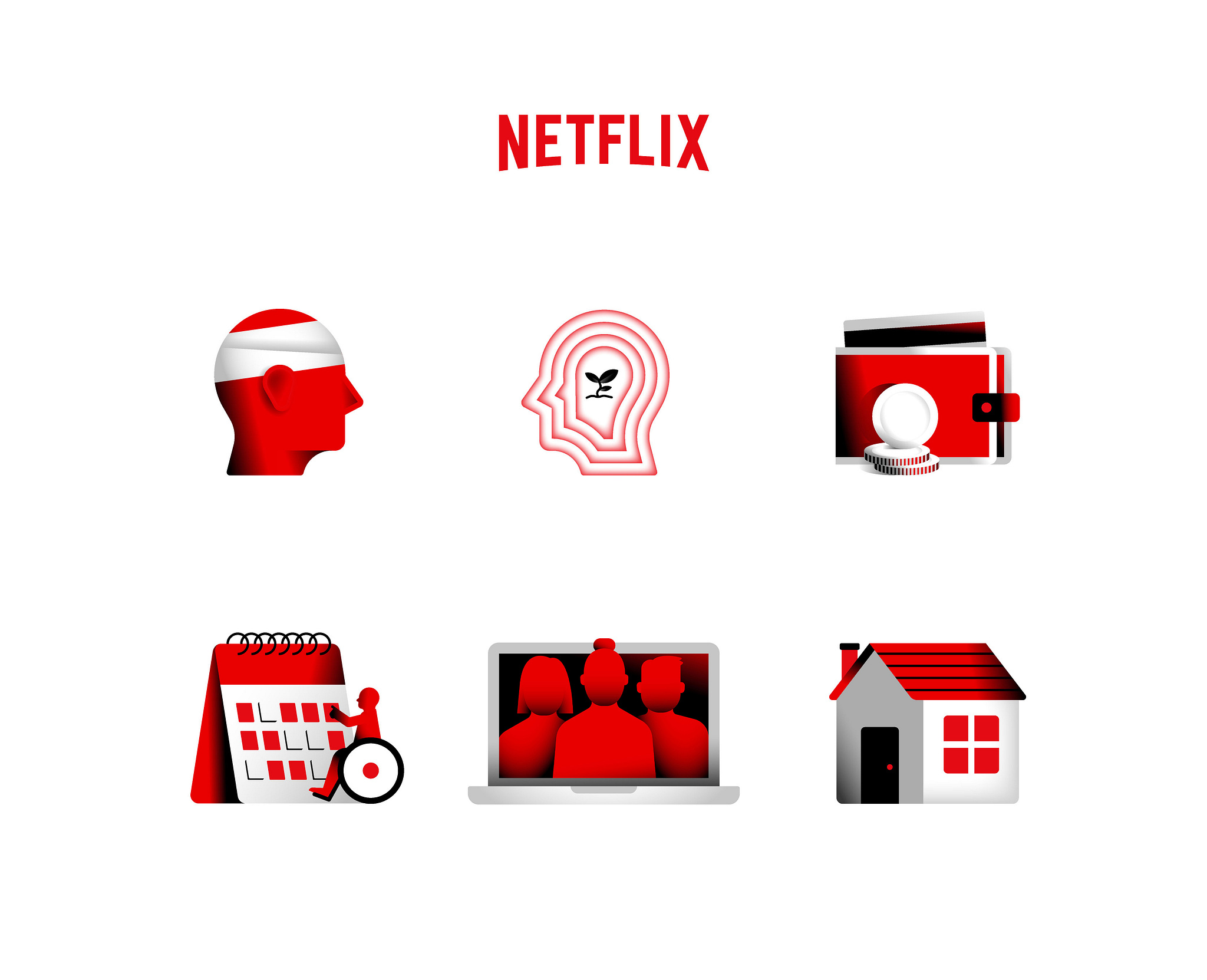 Netflix Icons - benefit by Daniele Simonelli on Dribbble