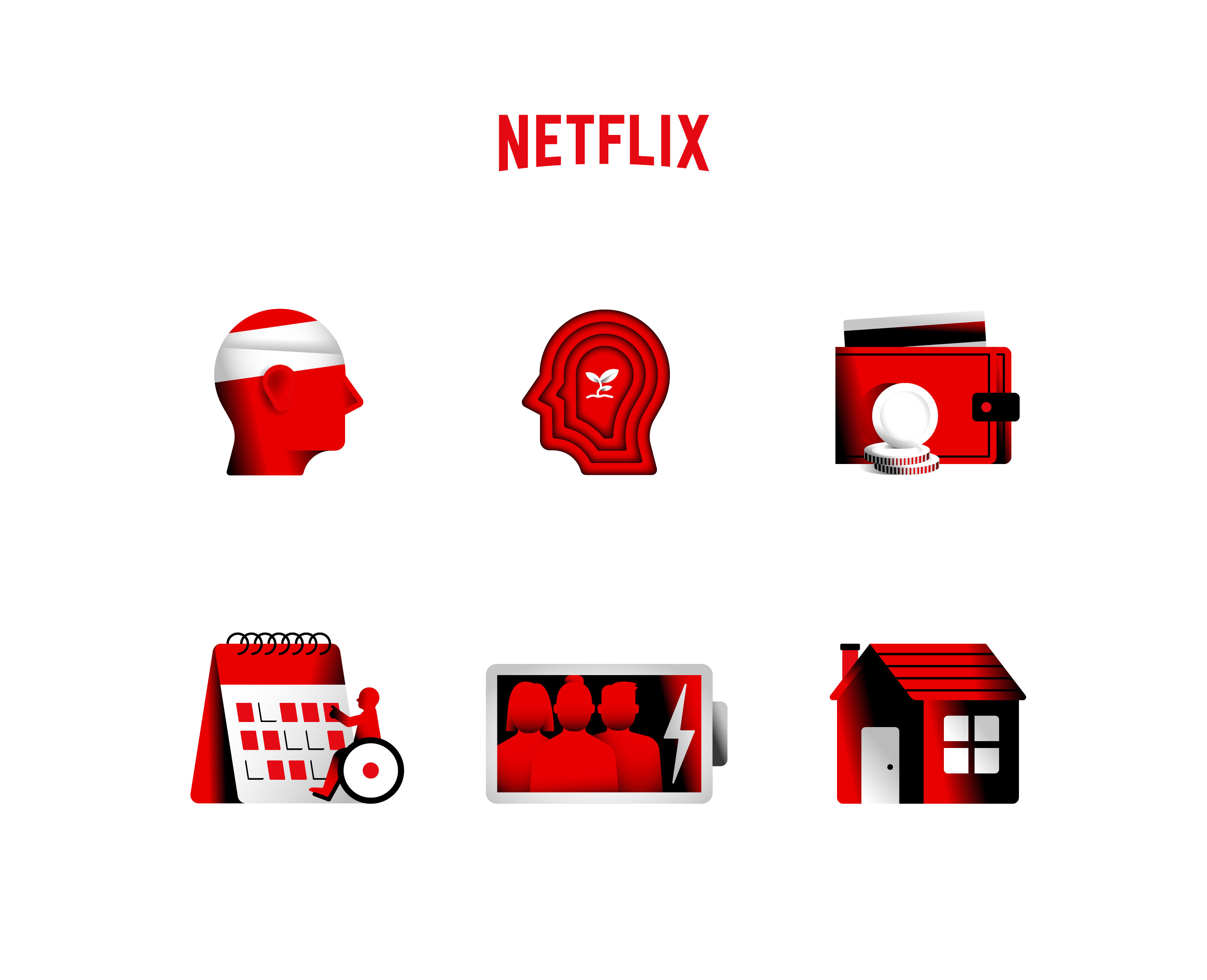 Netflix Icons - benefit by Daniele Simonelli on Dribbble