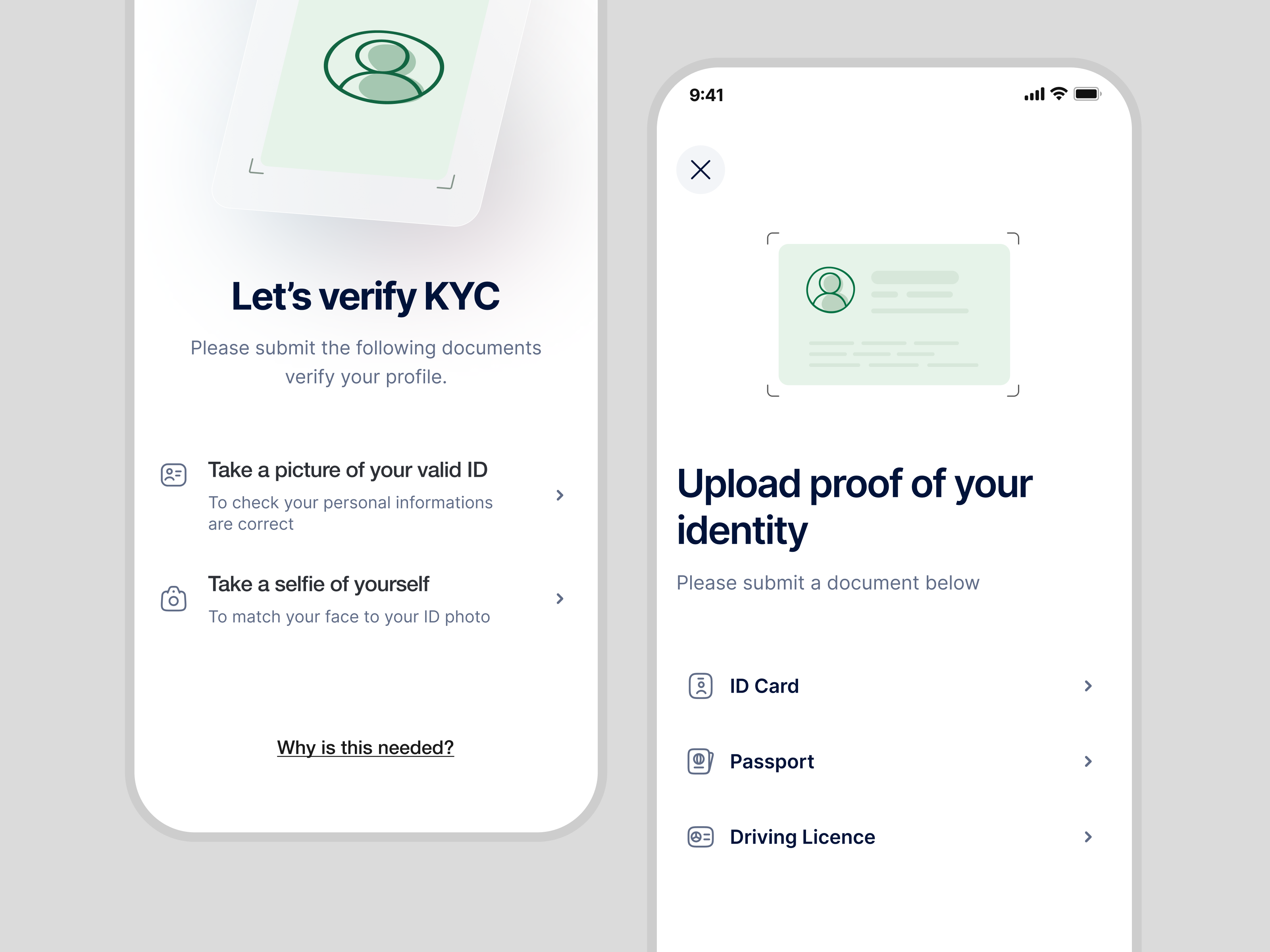 KYC Verification Flow — Identity Check UI by Zain's World for Zain's ...