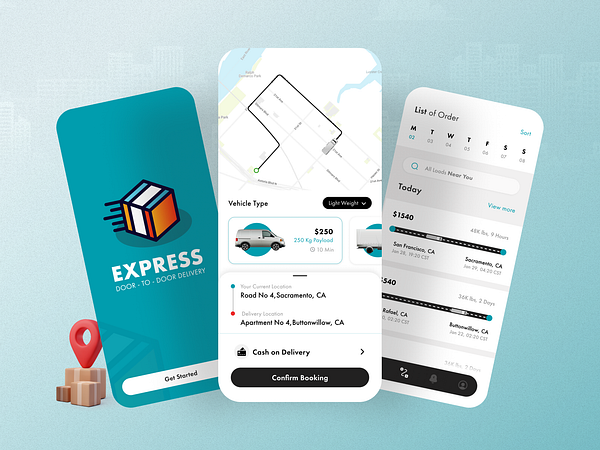 Pickup & Delivery Logistic Mobile App 🚚 by Excellent Webworld on Dribbble