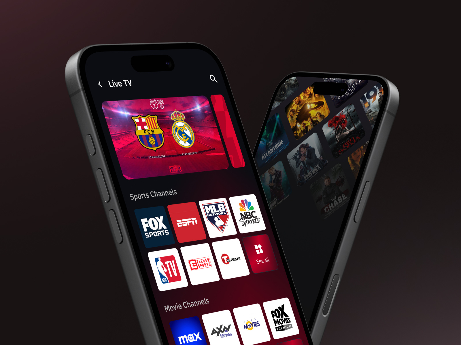 Funflix – Live TV & Movie Streaming App UI/UX by Asiq M. for Netro ...