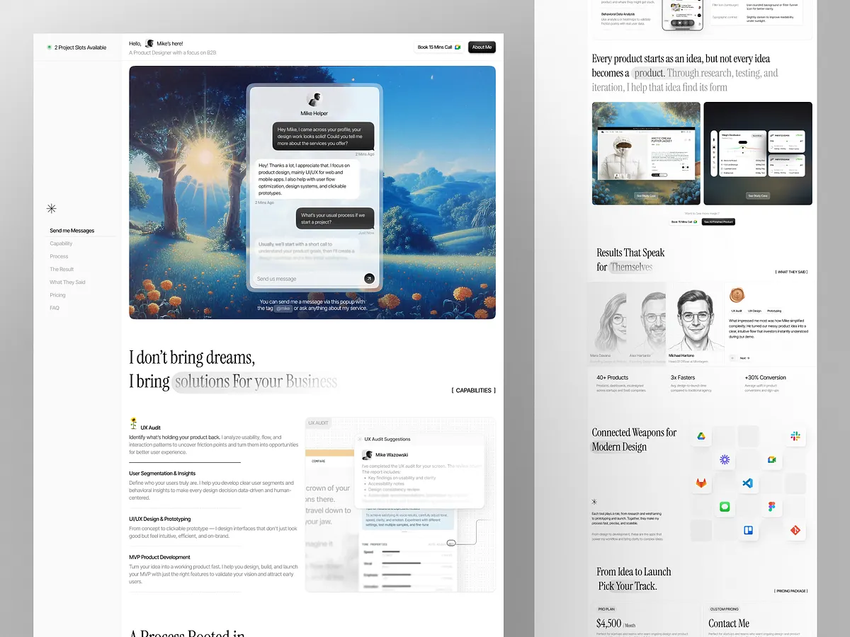 Personal Portfolio Website designs, themes, templates and downloadable ...
