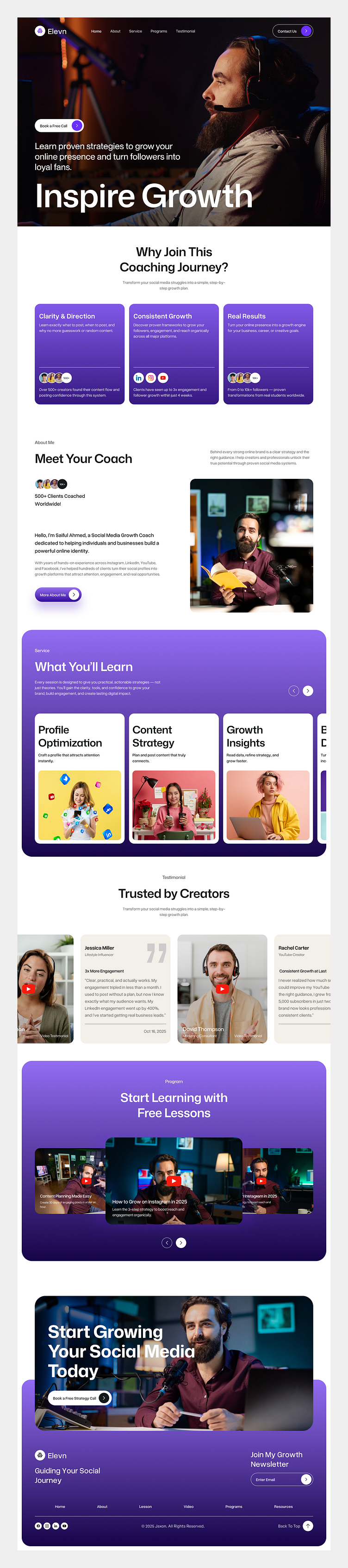 Coaching Website Design That Connects and Converts by Saiful Ahmed on ...