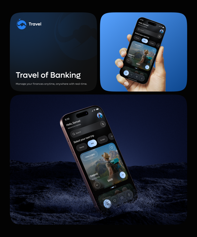 Travel Mobile App by Fazlur Rahman on Dribbble