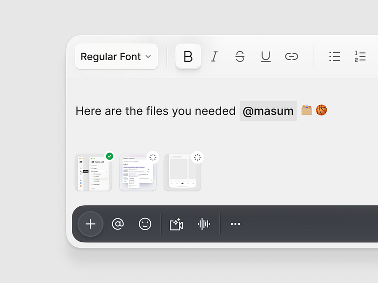 Rich text UI details by Hugeicons on Dribbble