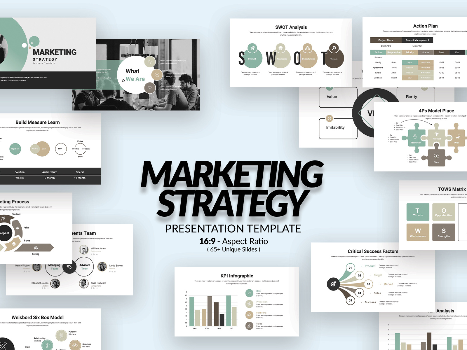 Marketing Strategy Presentation Template by Vortex Studio on Dribbble