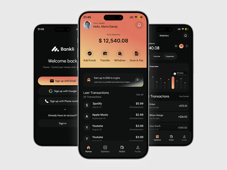 Personal Finance iOS App by Maruf Hassan🔥 on Dribbble