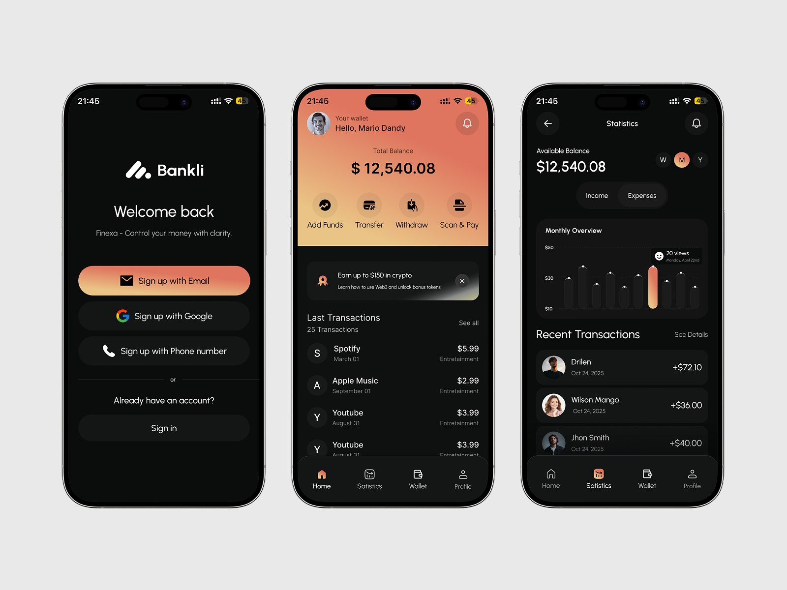 Personal Finance iOS App by Maruf Hassan🔥 on Dribbble