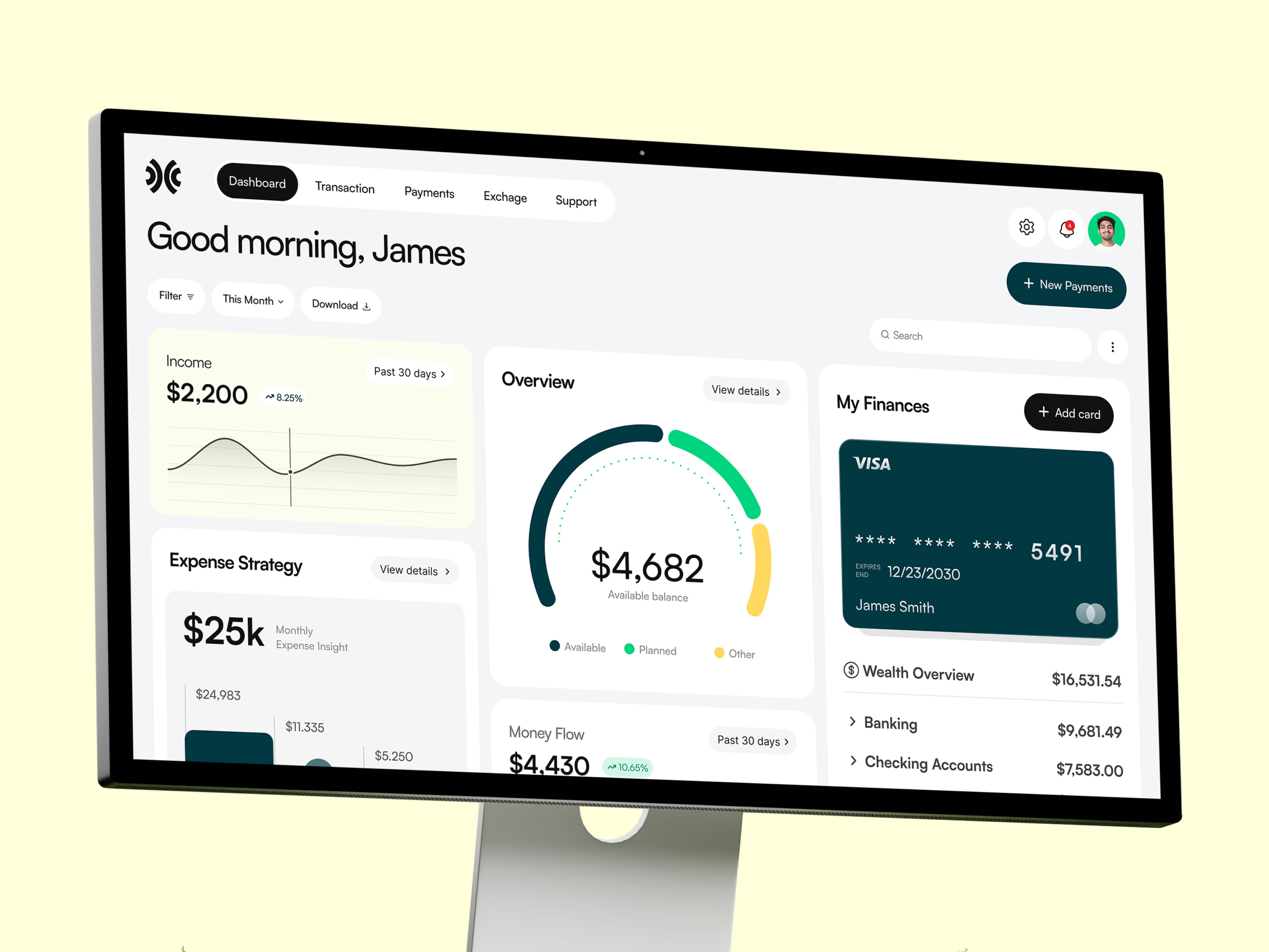 Fintech Dashboard |UI/UX Design by Subash Chandra for Seative Digital on Dribbble