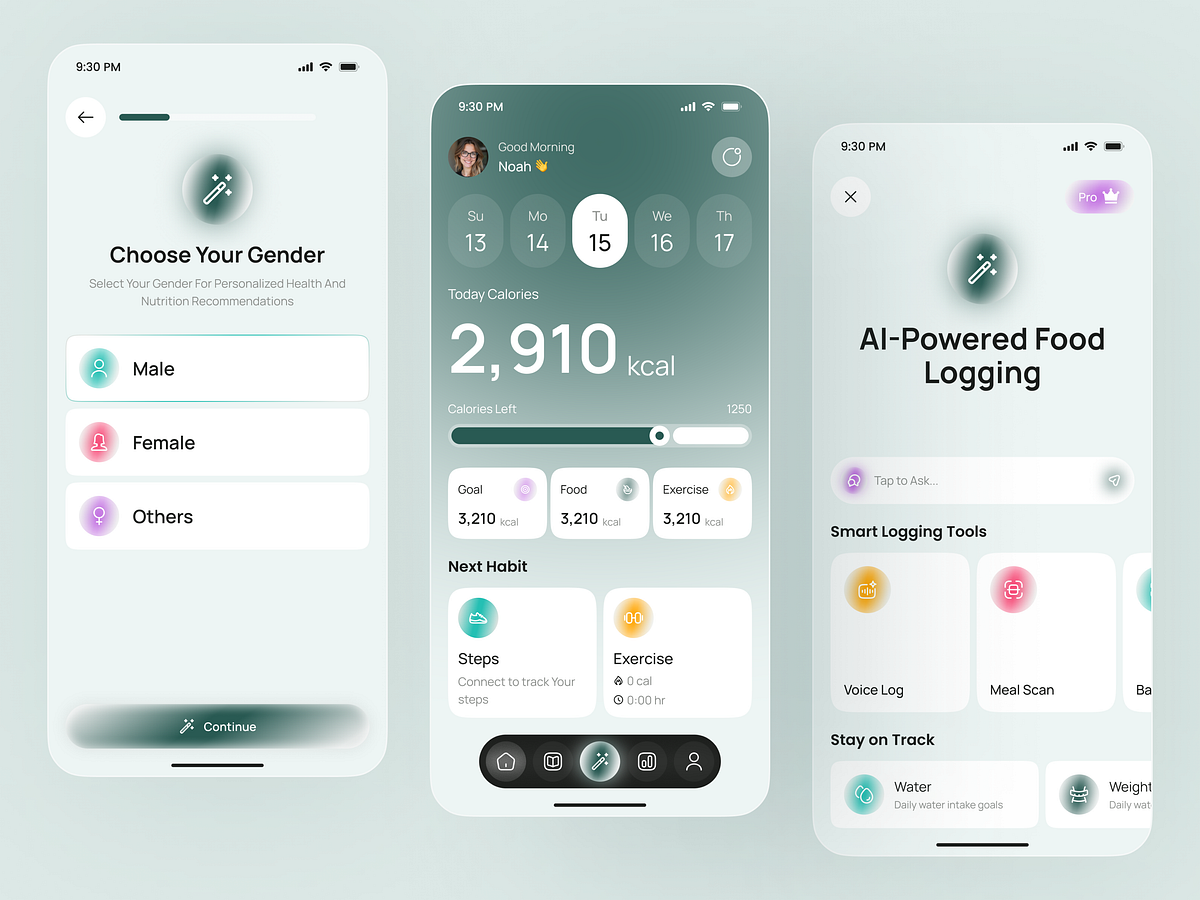 AI-Powered Nutrition Mobile App by Sk Nahid Hasan on Dribbble