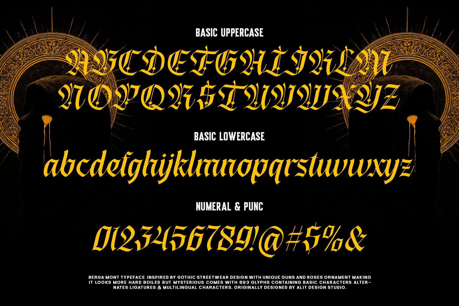 Berga Mont Typeface by alit design studio on Dribbble