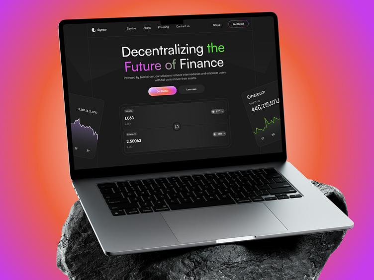DeFi Revolution - Where Finance Meets Freedom | Web3 LandingPage by ...