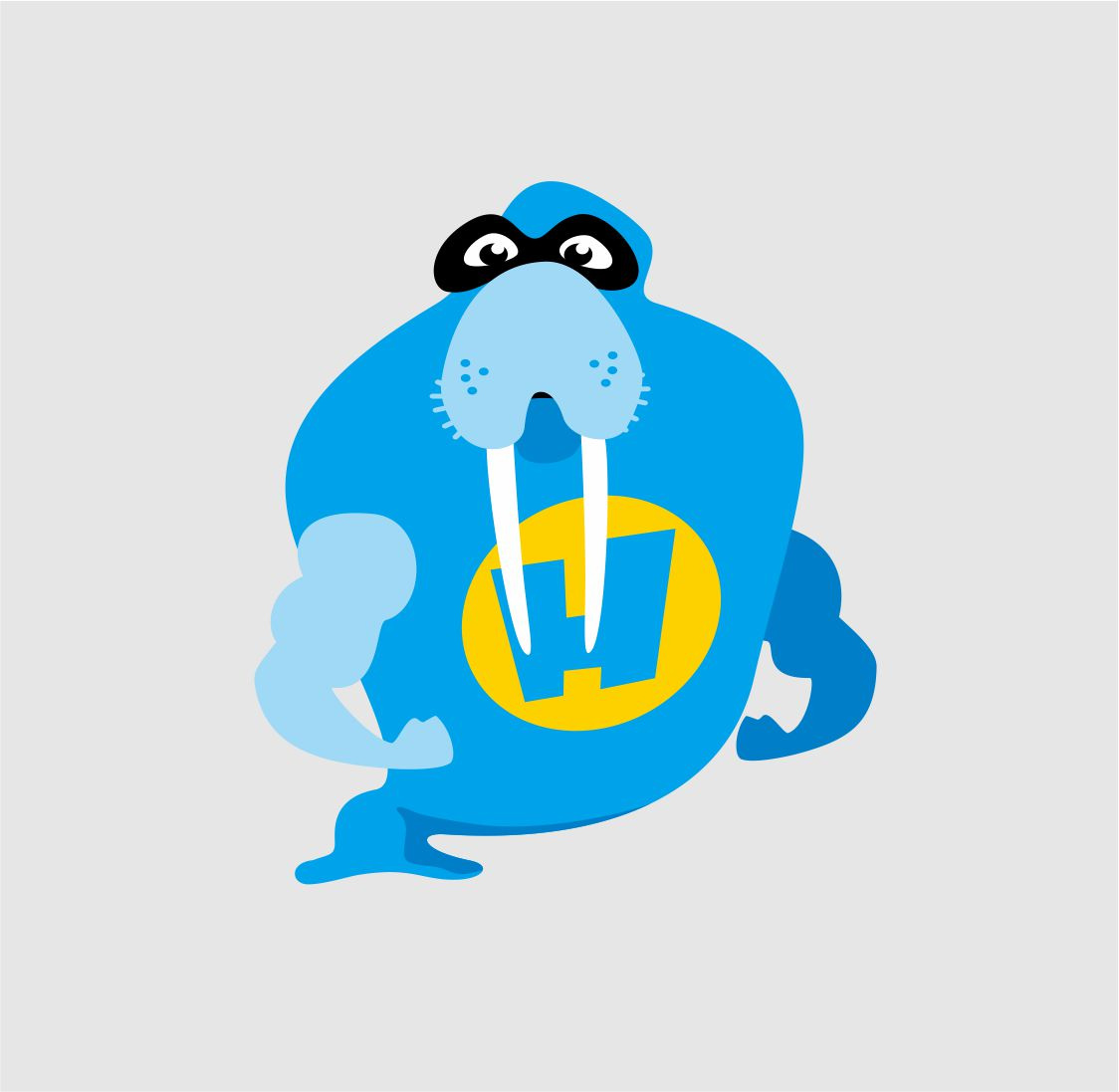 walrus hero by jo_uya on Dribbble