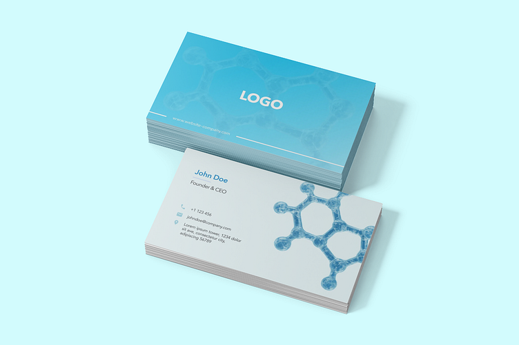Modern & Minimalist Biotech Business Card Design - Pixel Anatomy by ...