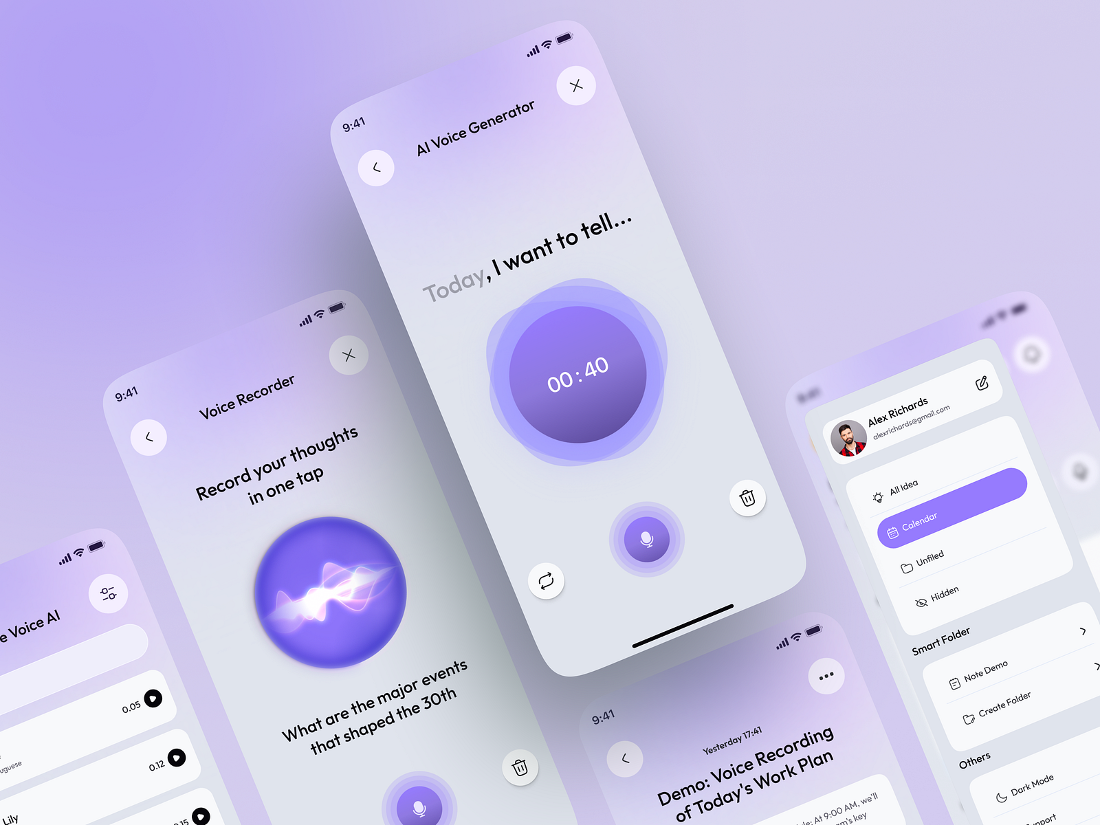 Instant AI Transcription Voice App by Sakib Tohofa on Dribbble