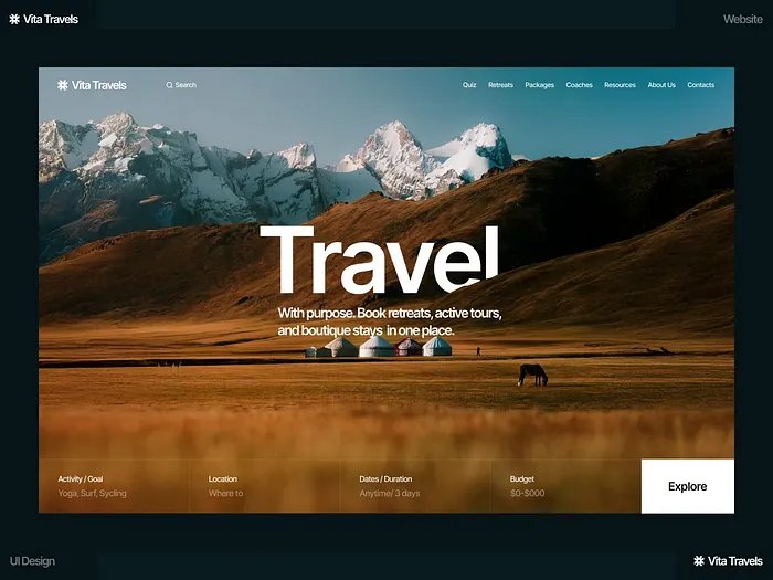 Travel Website designs, themes, templates and downloadable graphic ...