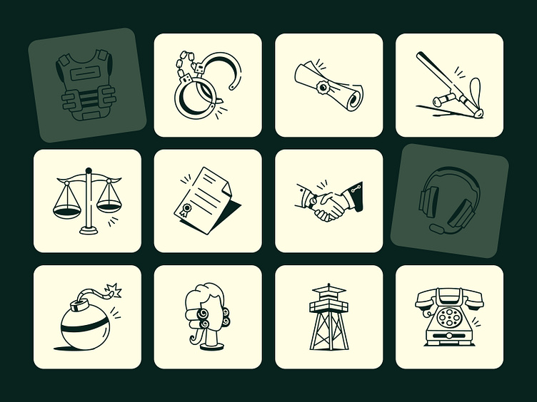 Court Drawing Art Set by Vectors Market on Dribbble