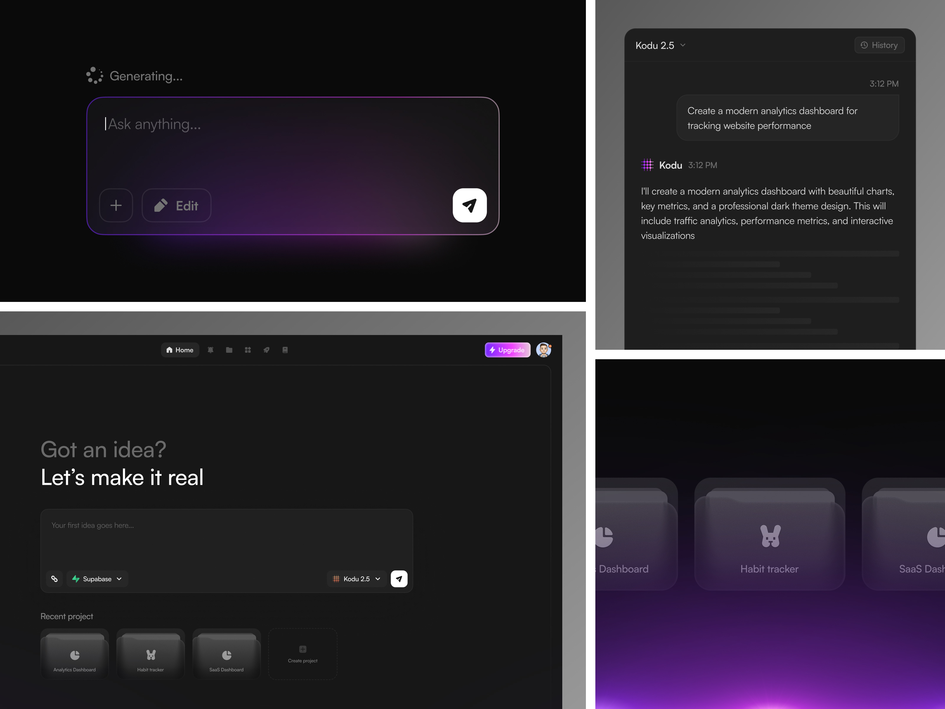 Kodu - AI Platform Dashboard by Uxerflow on Dribbble