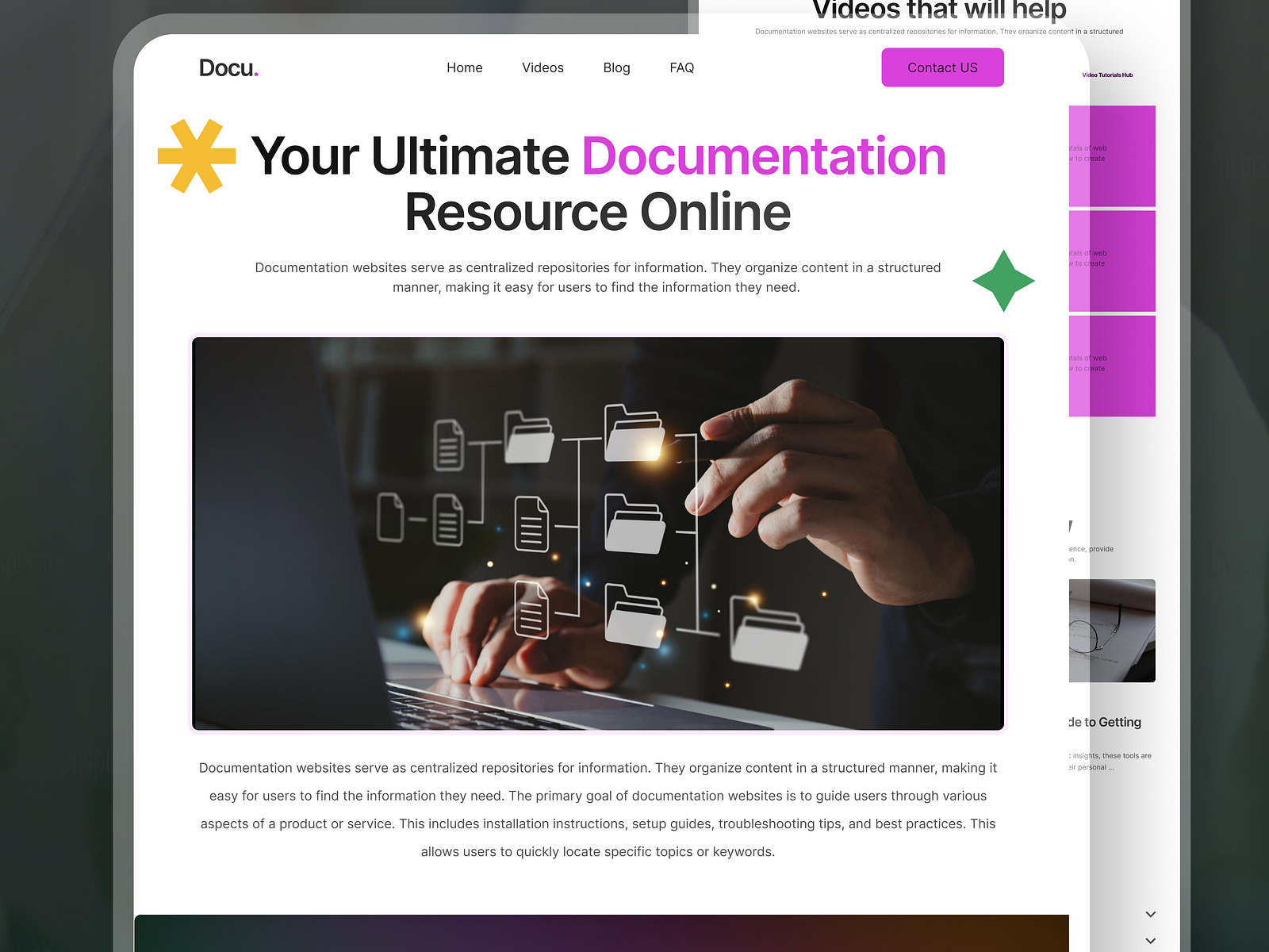 Documentation Platform Website by Tofael Ahmed on Dribbble