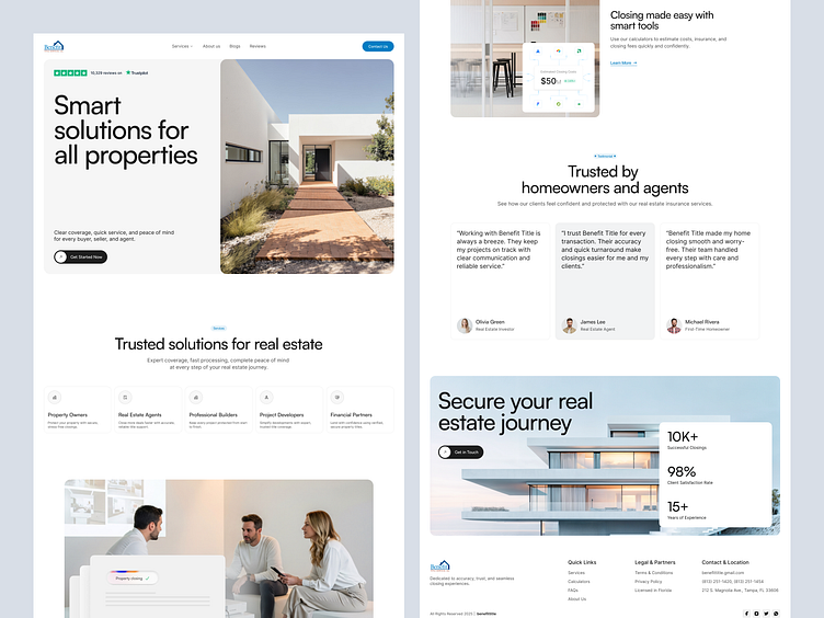 Benefit - Real Estate Website UI UX Redesign by Josim for Opndoo Studio ...