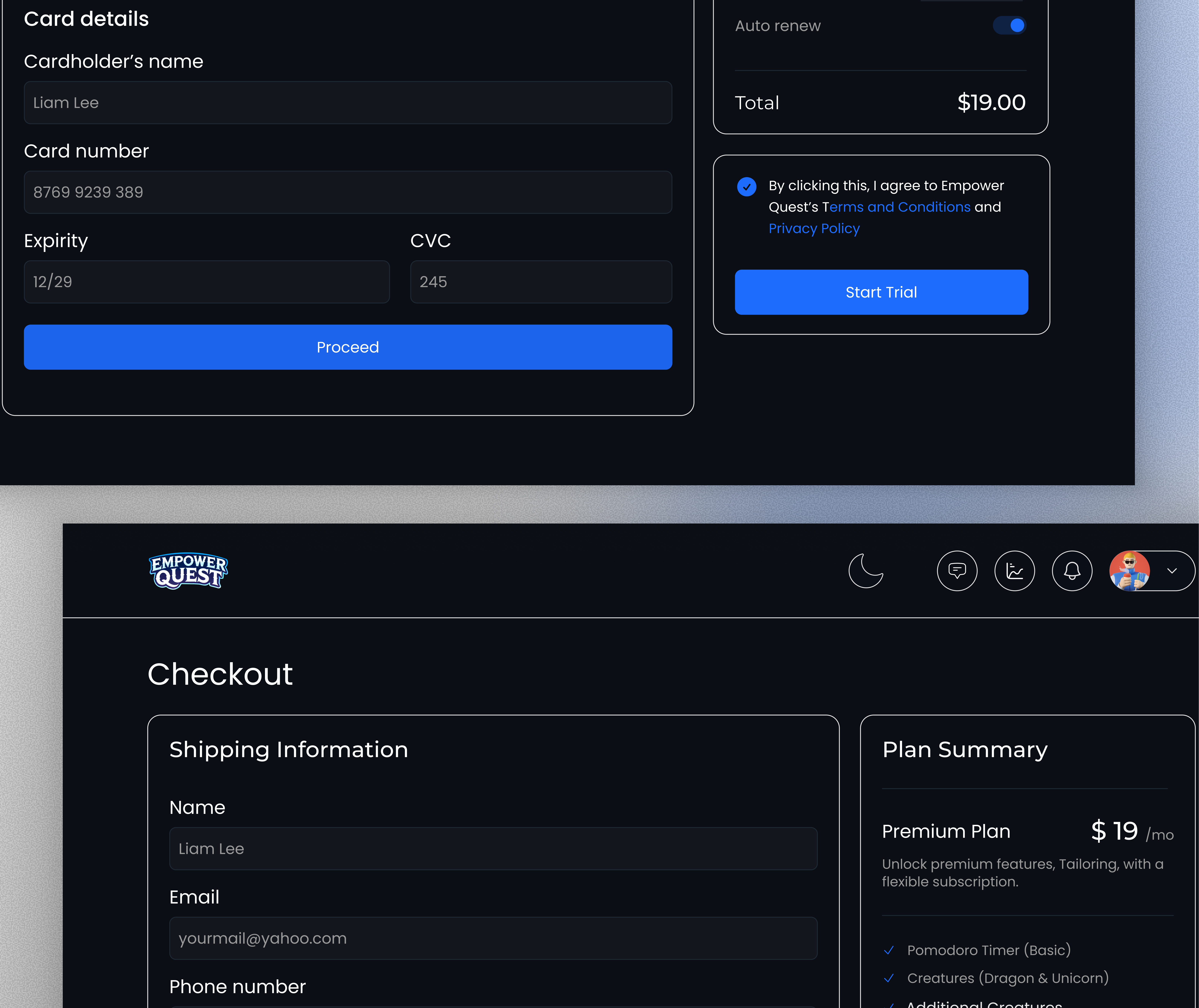 EmpowerQuest Learning Management System UI Design by Ryven Global LLC ...