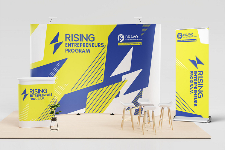 BRAVO Family Foundation Booth Design by KitCreativity on Dribbble