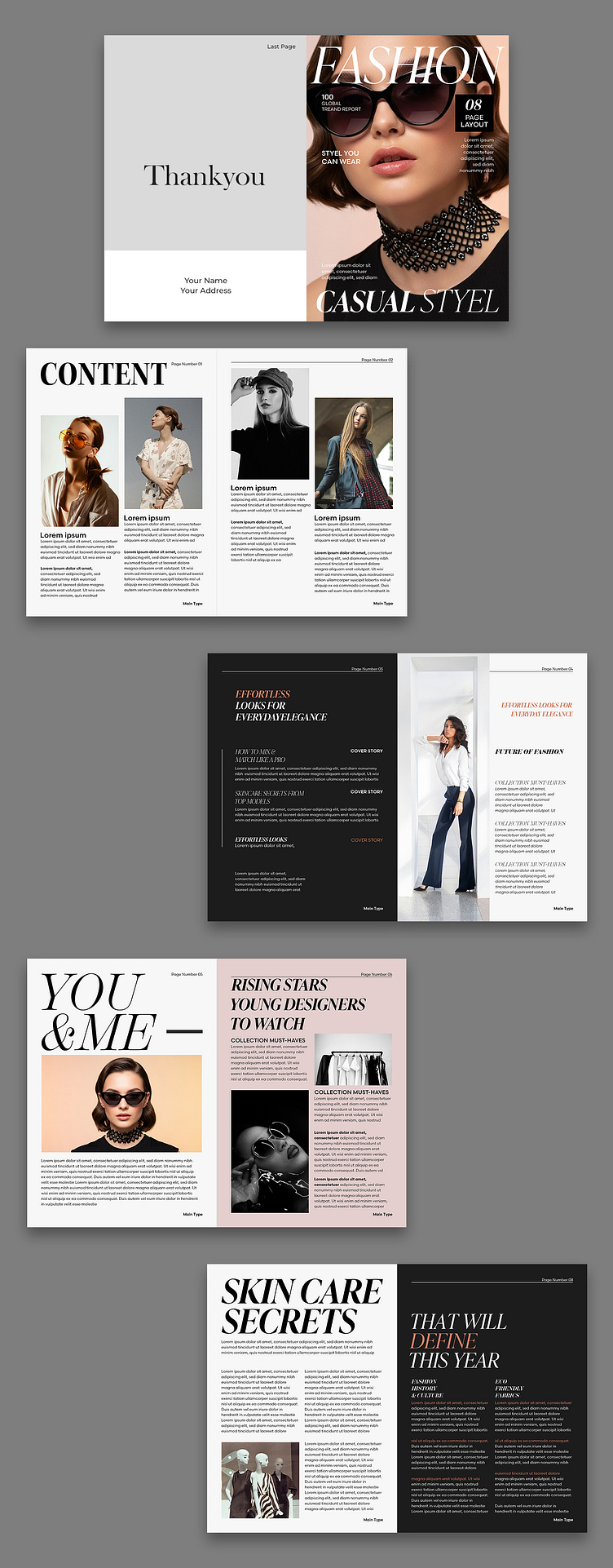 Luxury Fashion Magazine Design Template by Spiximcreation on Dribbble