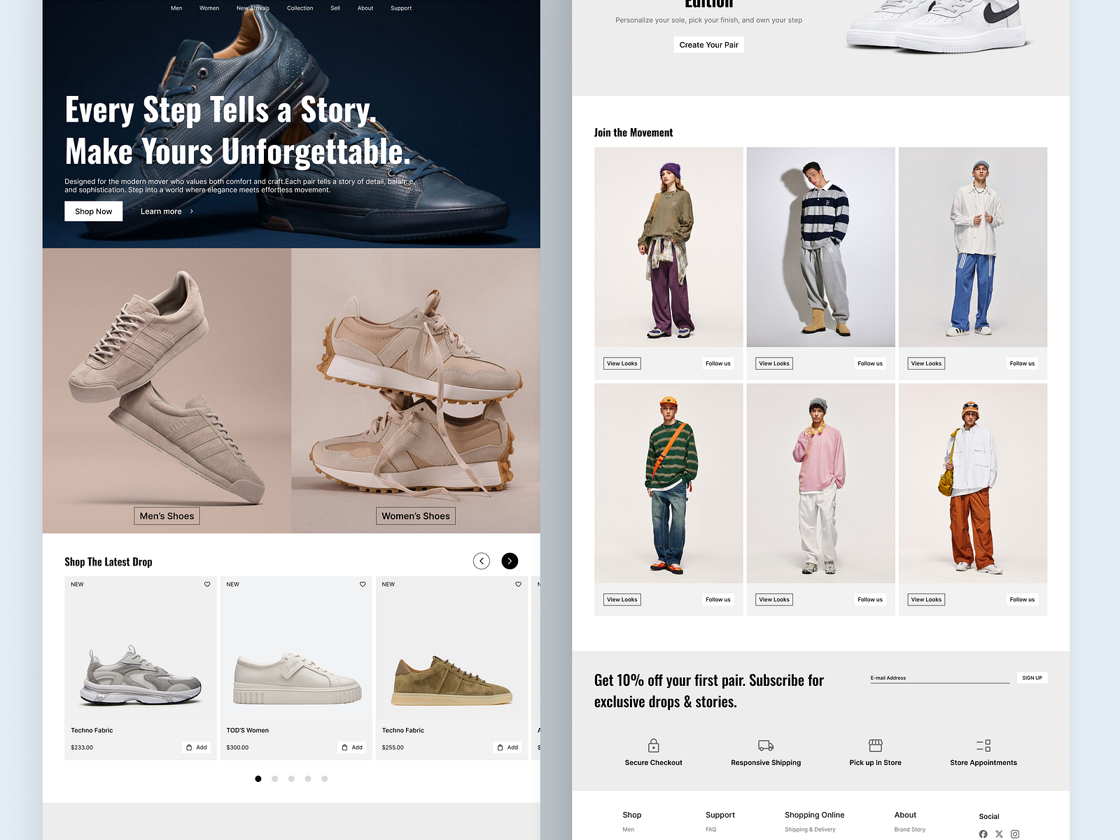 EVERLINE: Shoes Website Design by Fahim Miah on Dribbble