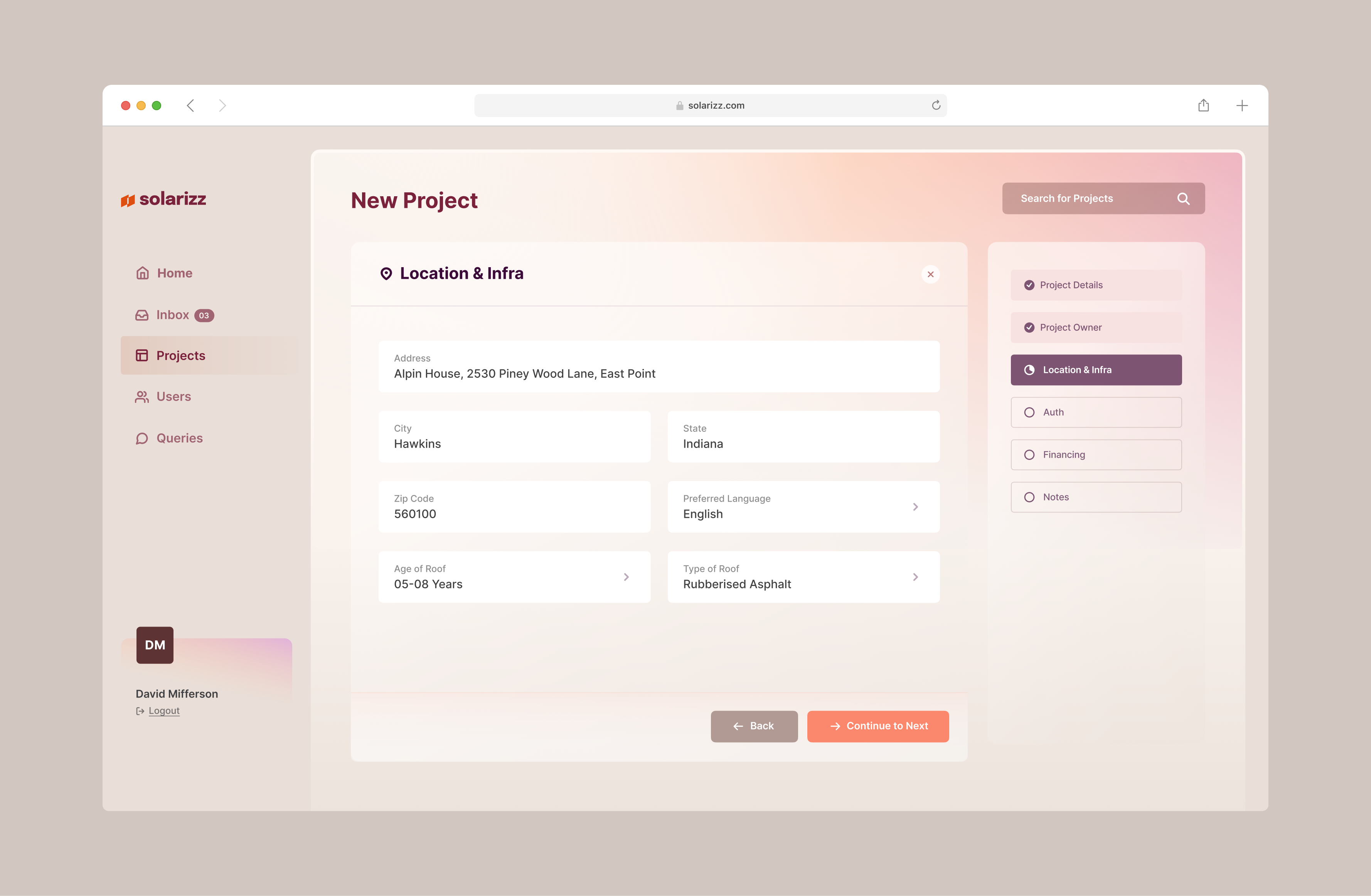 Solarizz - Project Pages by CoffeeCharged on Dribbble