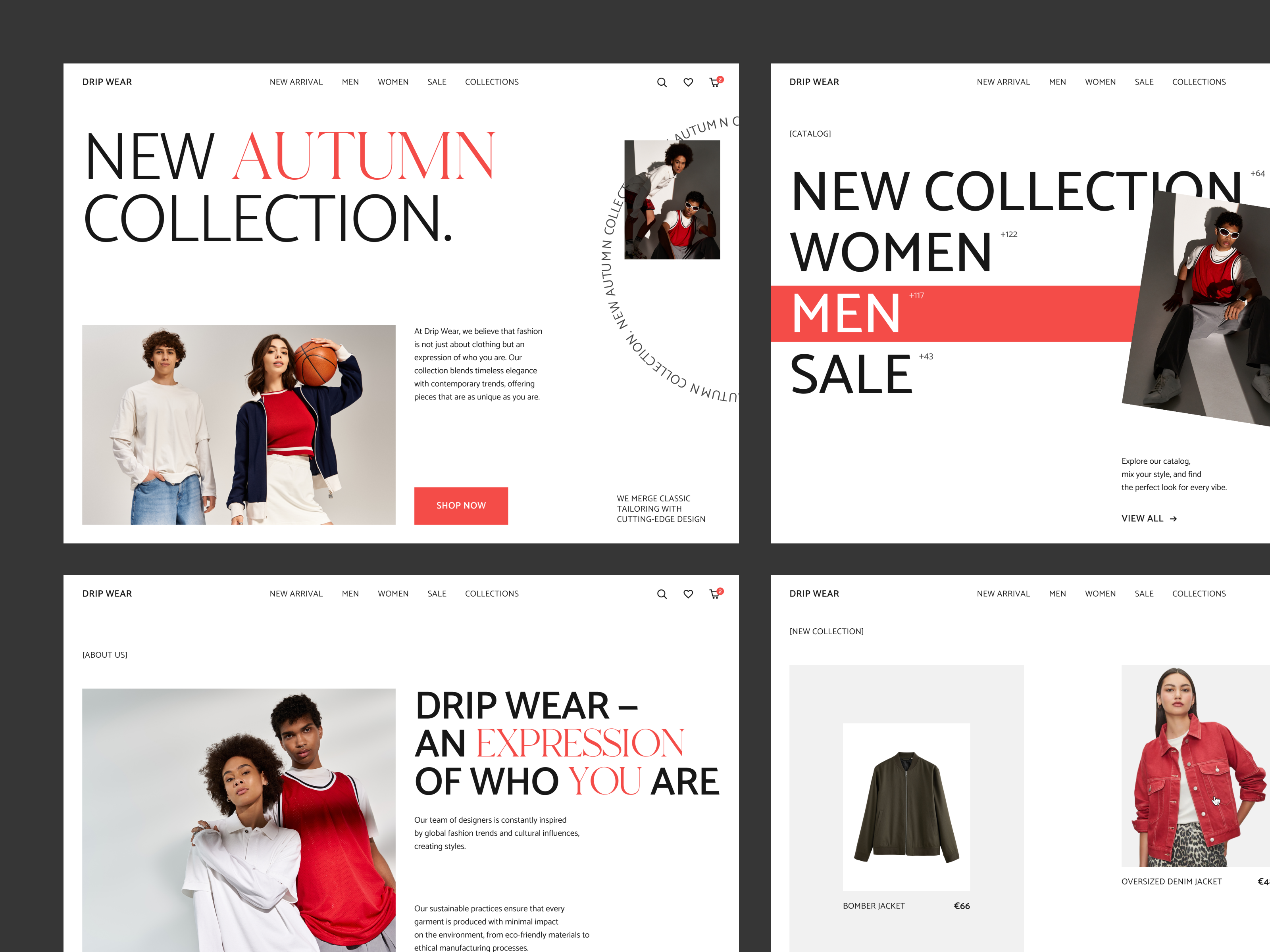 Luxury Fashion E-commerce Website by Ronas IT | UI/UX Team on Dribbble