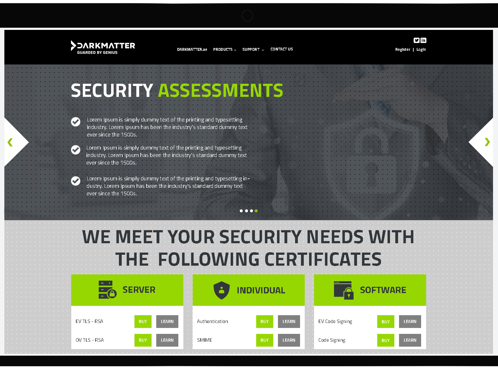 Darkmatter - Plateforme de vente de certificats by Joseph TABET on Dribbble