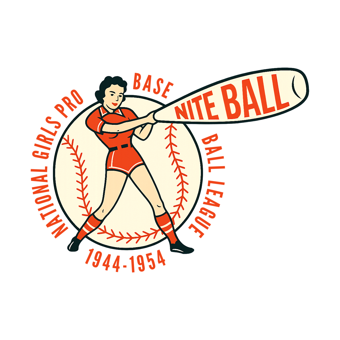 Logo Design - National Girls Baseball League (1944-1954) by Adam Chu on ...