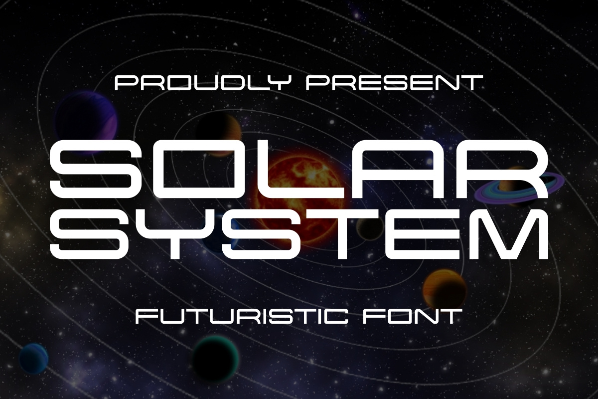 Solar System - Futuristic Font by Pian45 Studio on Dribbble