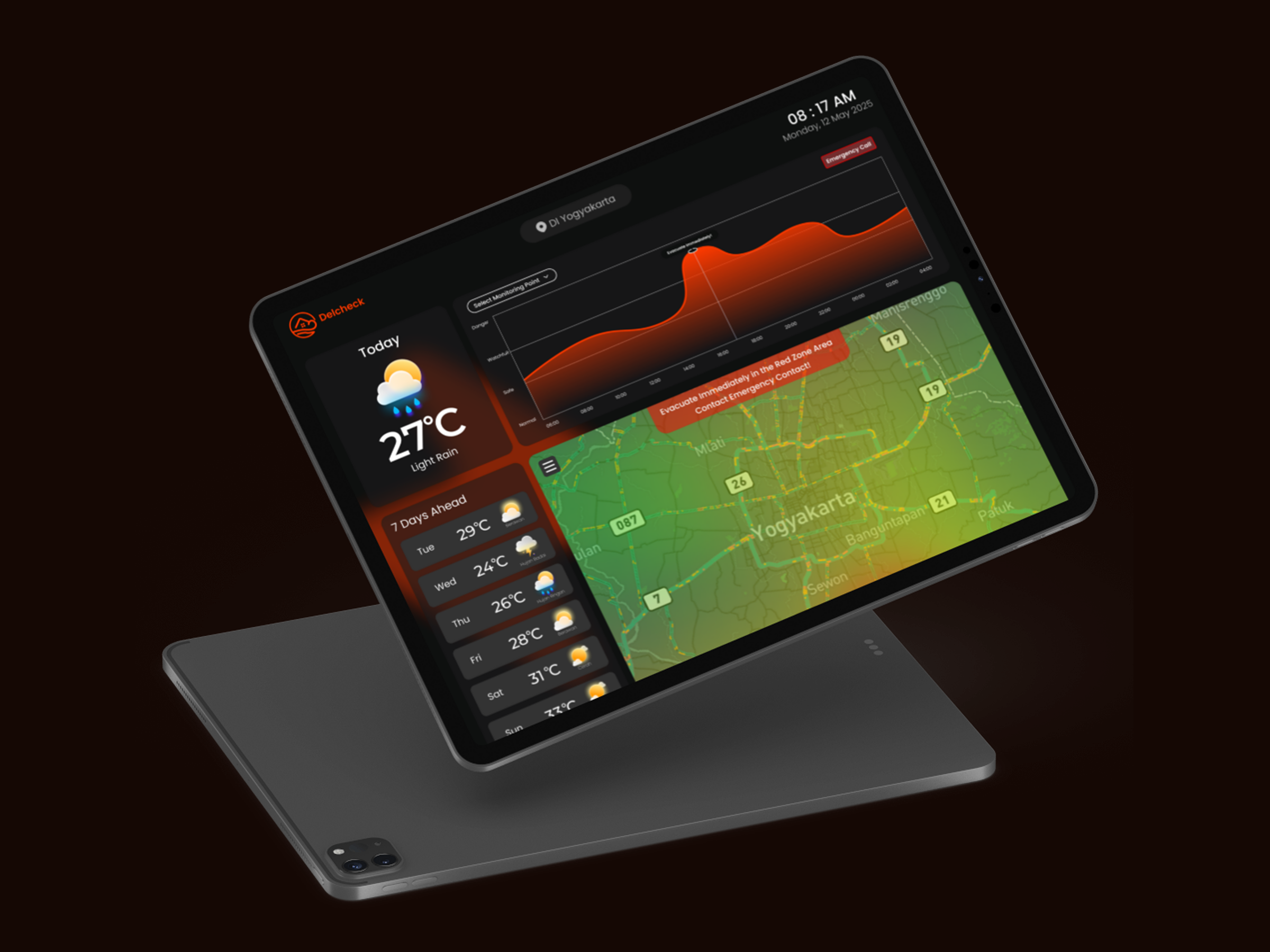 Delcheck - Flood Disaster Early Warning System by Dzakiy David on Dribbble