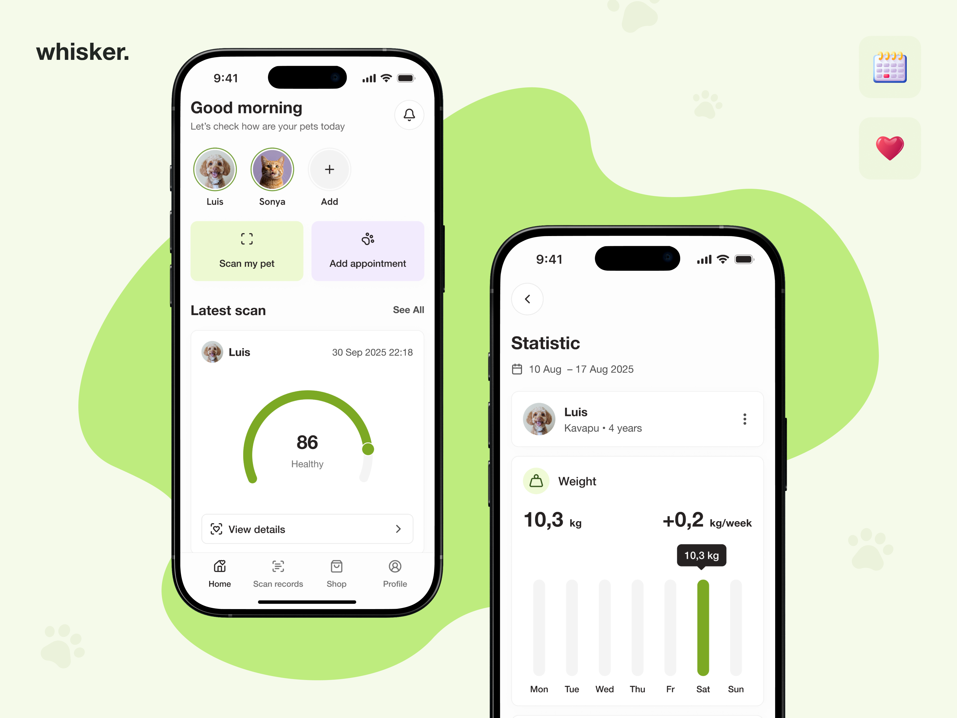 Pet Care Mobile App Design – Whisker by Phenomenon Product for ...