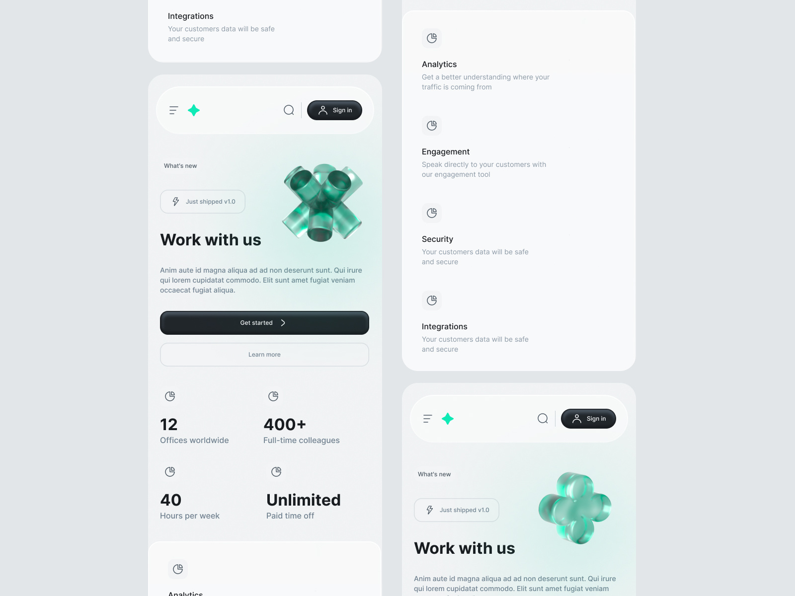 Hero Section - UI Astra by Alireza Mp for UI Astra Framework on Dribbble