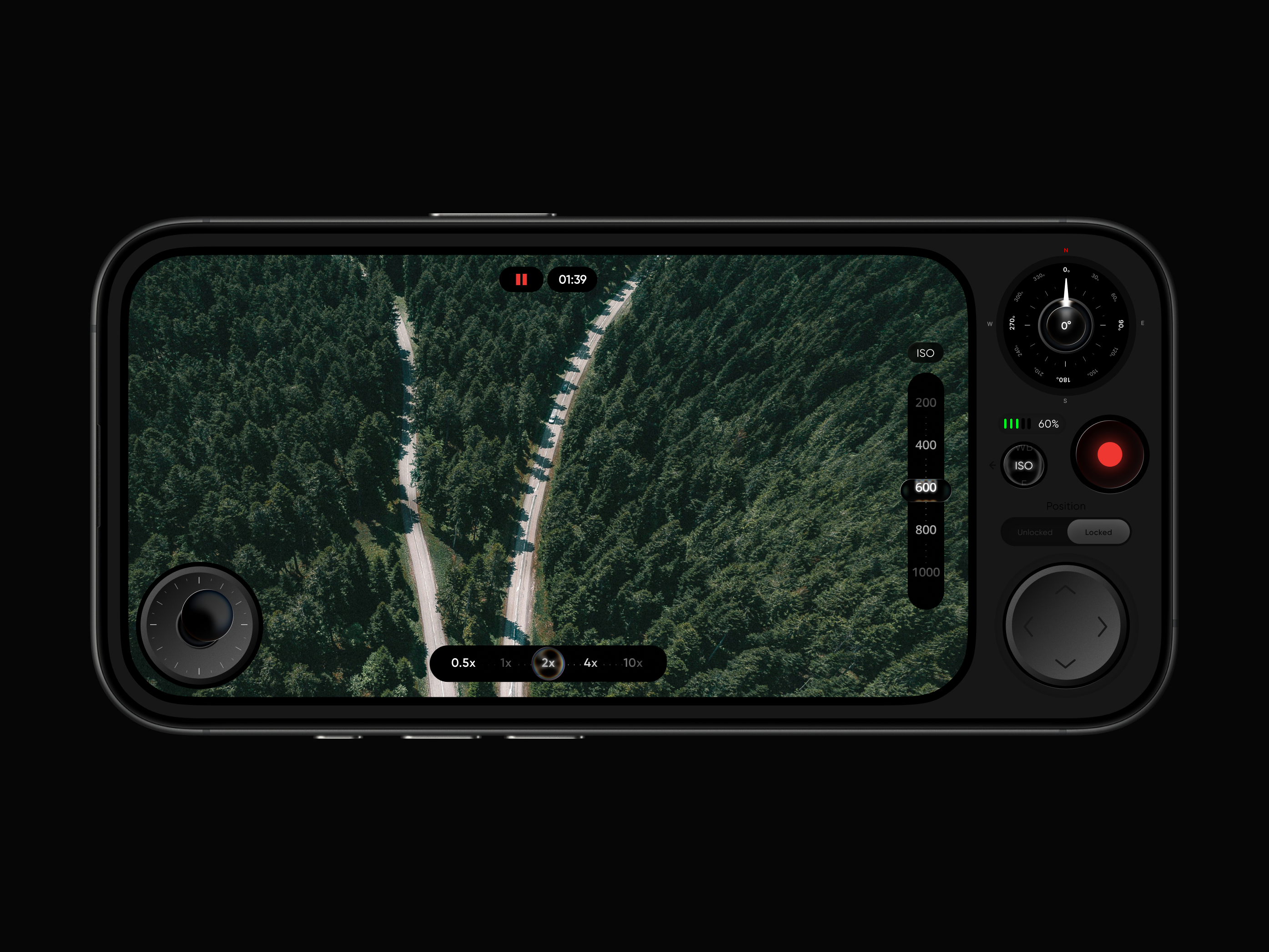 Drone Control App UI – 3D Skeuomorphic Pro Camera & Flight Contr by ...