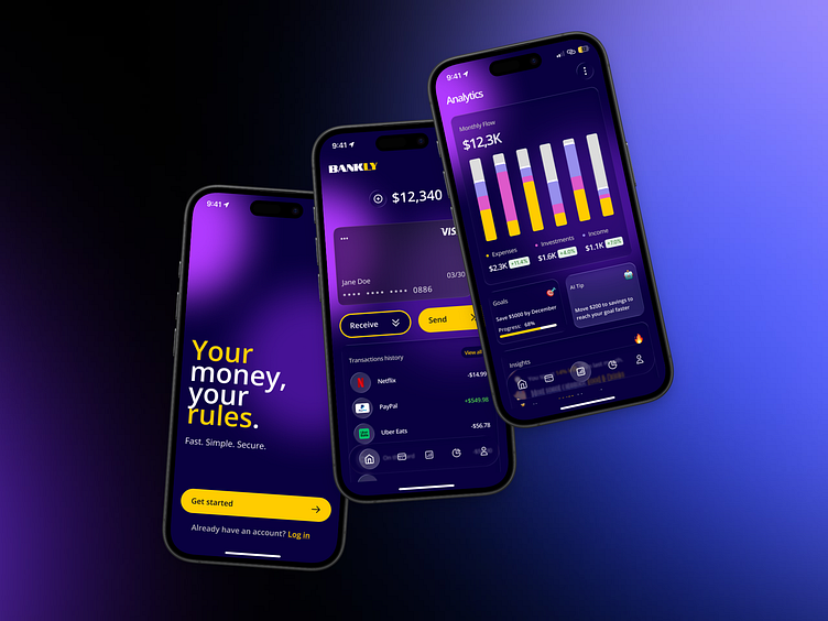 Bankly — Finance App UI by Anna Zolina on Dribbble