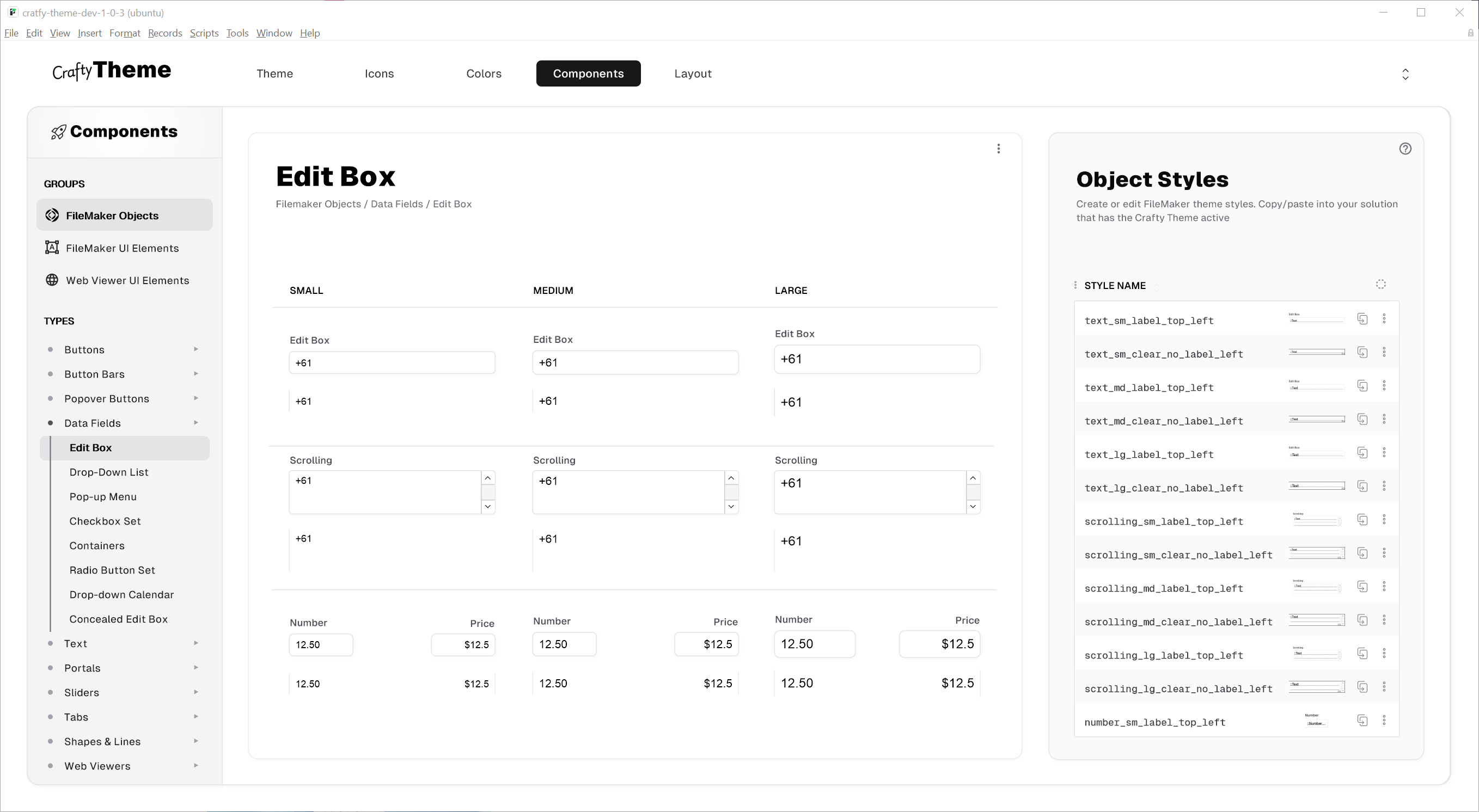 Crafty Theme - FileMaker Component Library by Stuart Russell on Dribbble