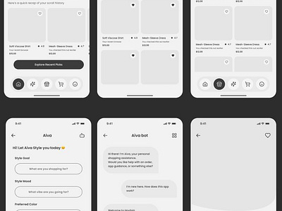 HavilaH App: AI Powered Style Assistant (Wireframe Concept) by ...